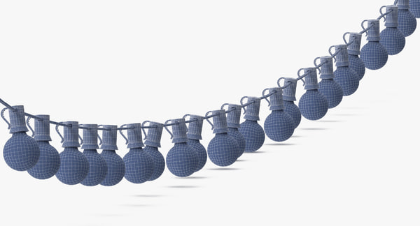 3d string lights 02 model