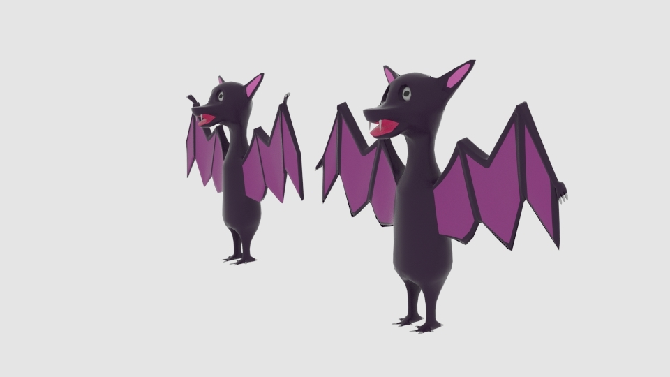 3d cartoon bat