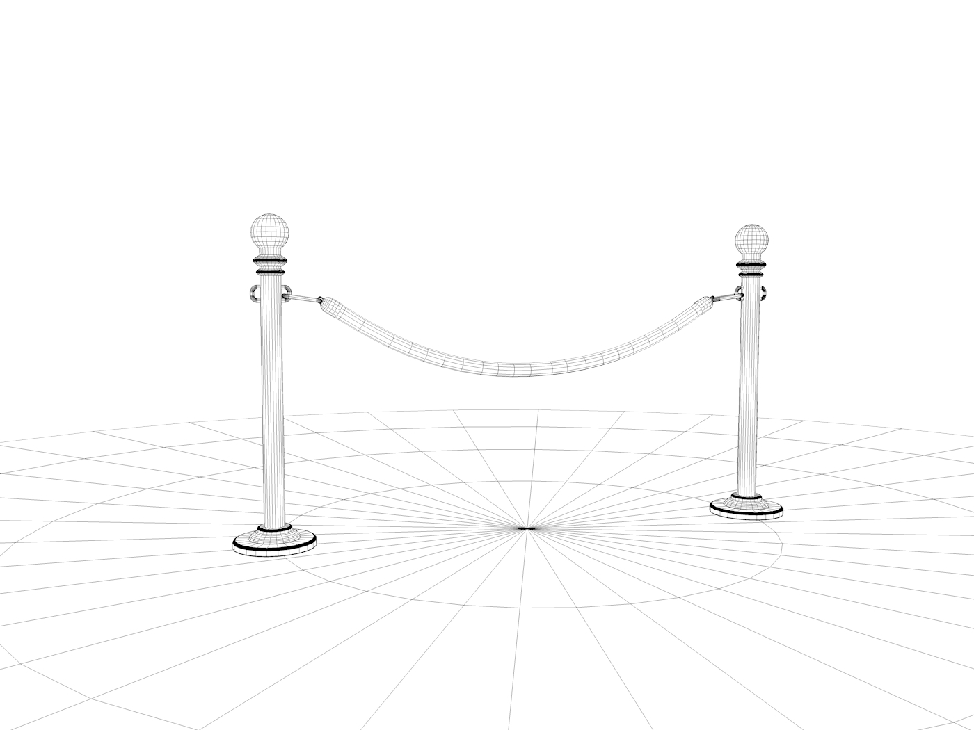 vip rope 3d model