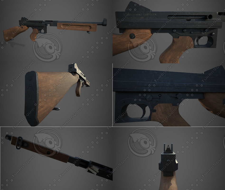 thompson sub machine 3d model