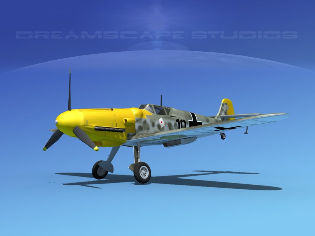 messerschmitt bf-109 3d dxf