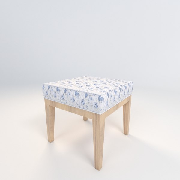 fabric stool 3d model