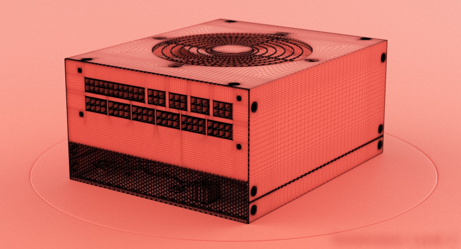 computer power supply 3d model