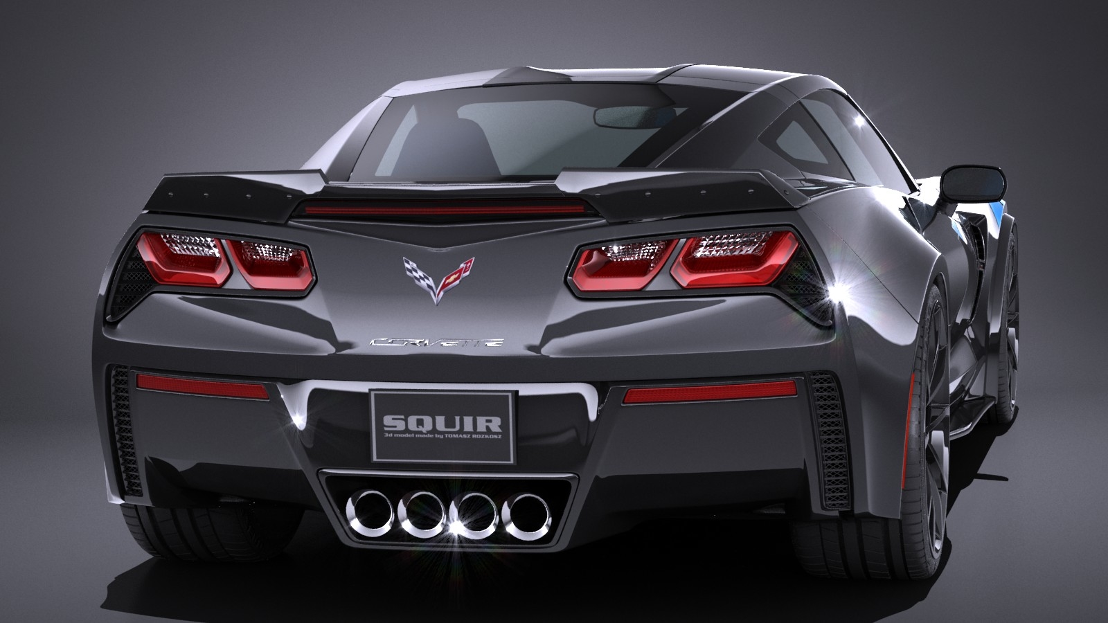 chevrolet corvette grand 3d model