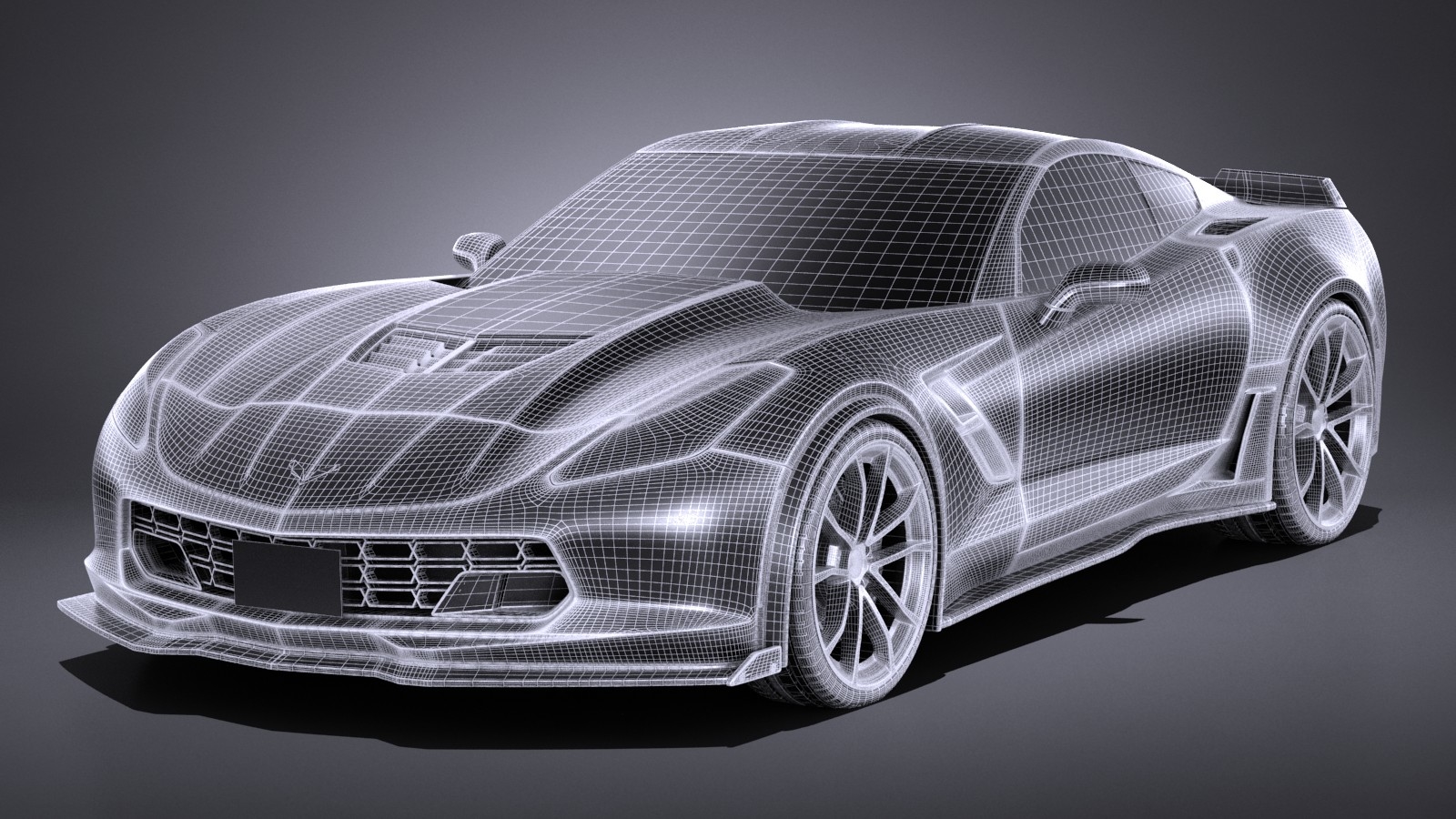 chevrolet corvette grand 3d model