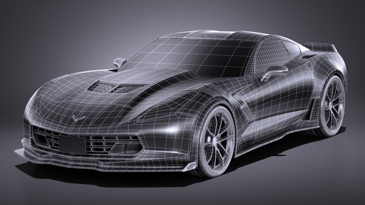 chevrolet corvette grand 3d model