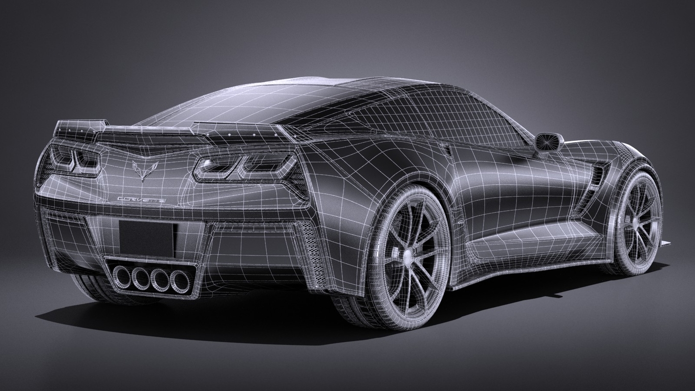 chevrolet corvette grand 3d model