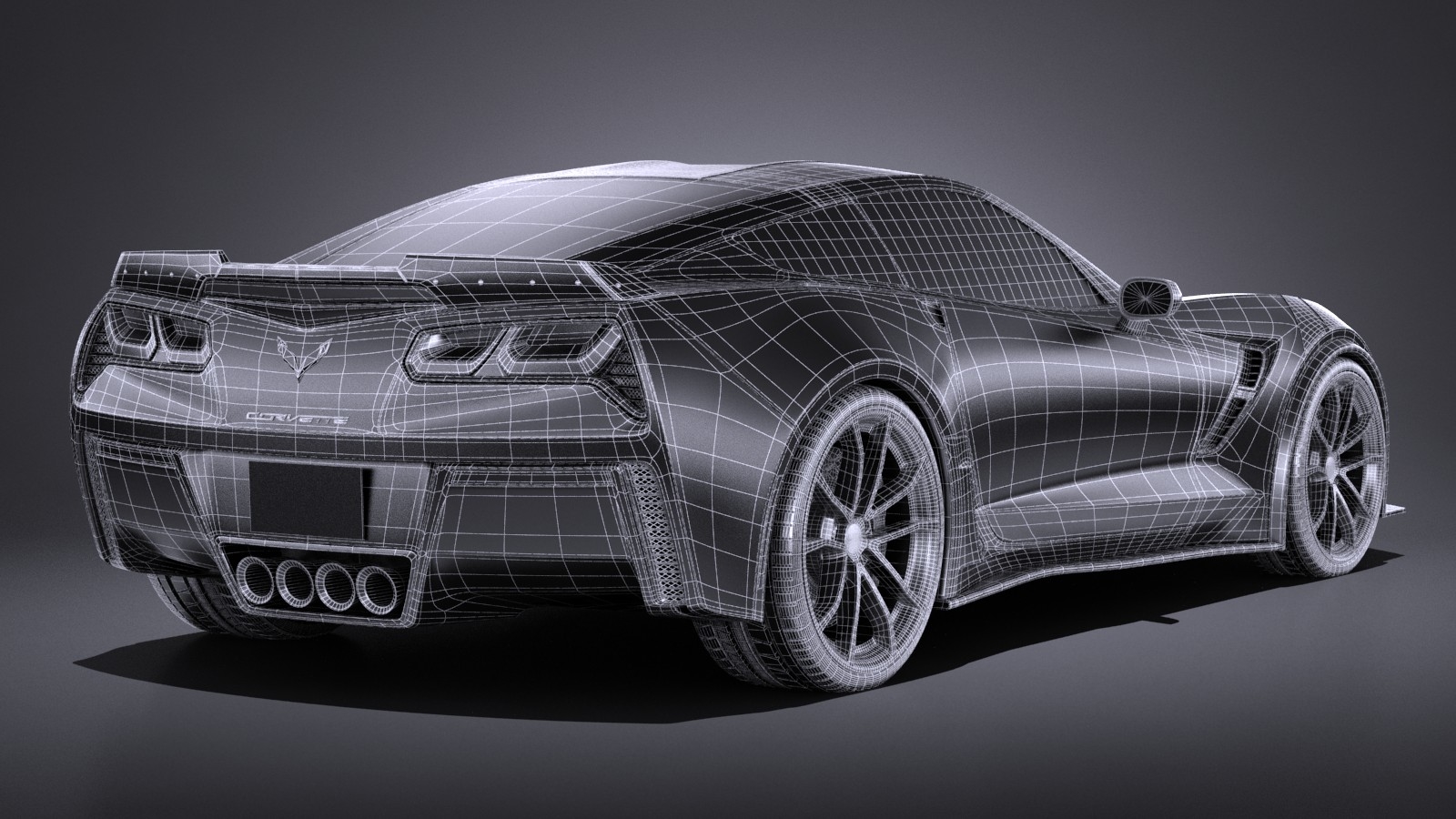 chevrolet corvette grand 3d model