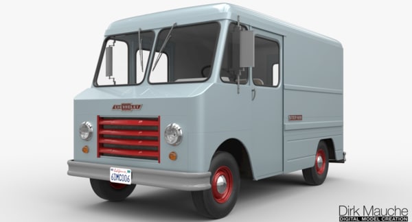 chevrolet p10 step van 3d obj
