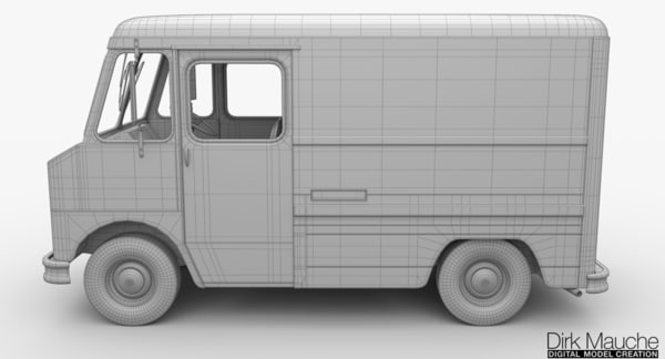 chevrolet p10 step van 3d obj