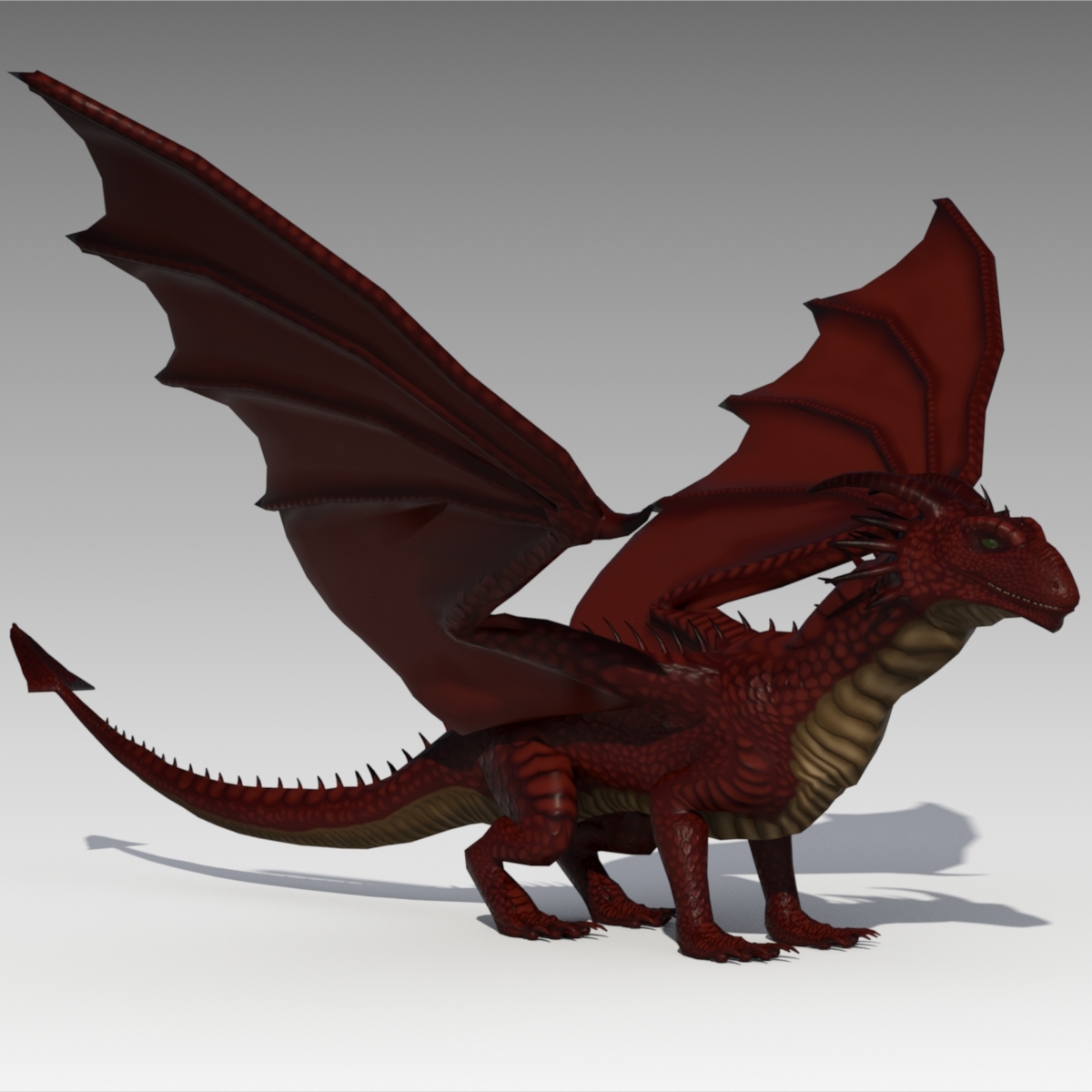 3d max dragon animations