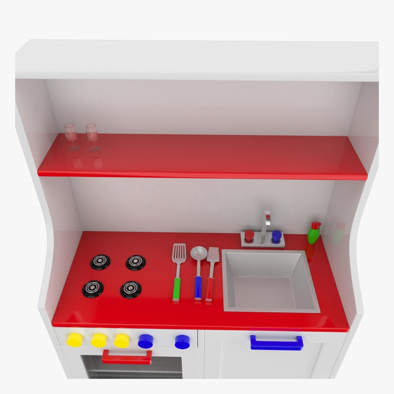 3d toy kitchen model