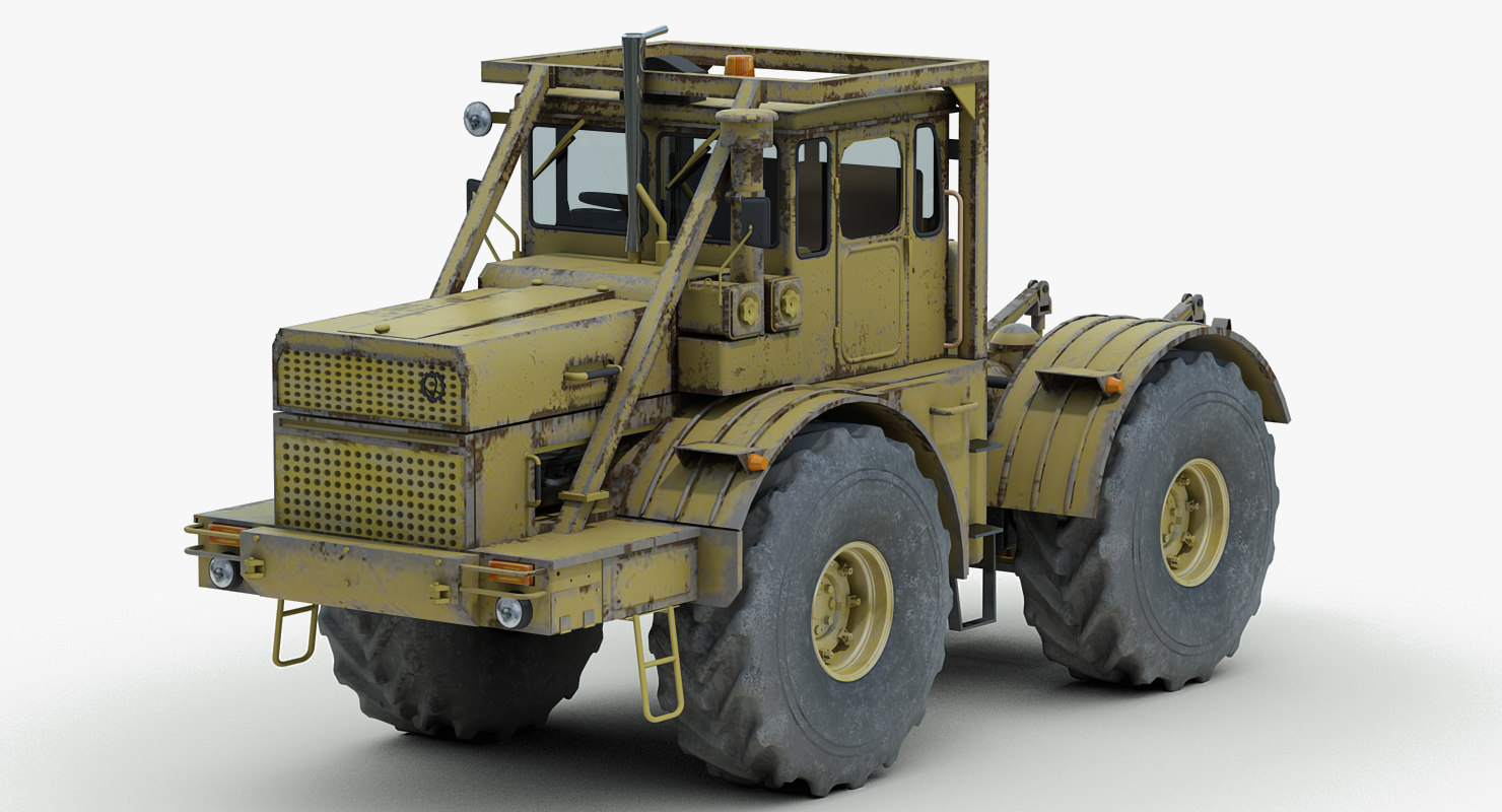 heavy tractor kirovetz k700 3d model