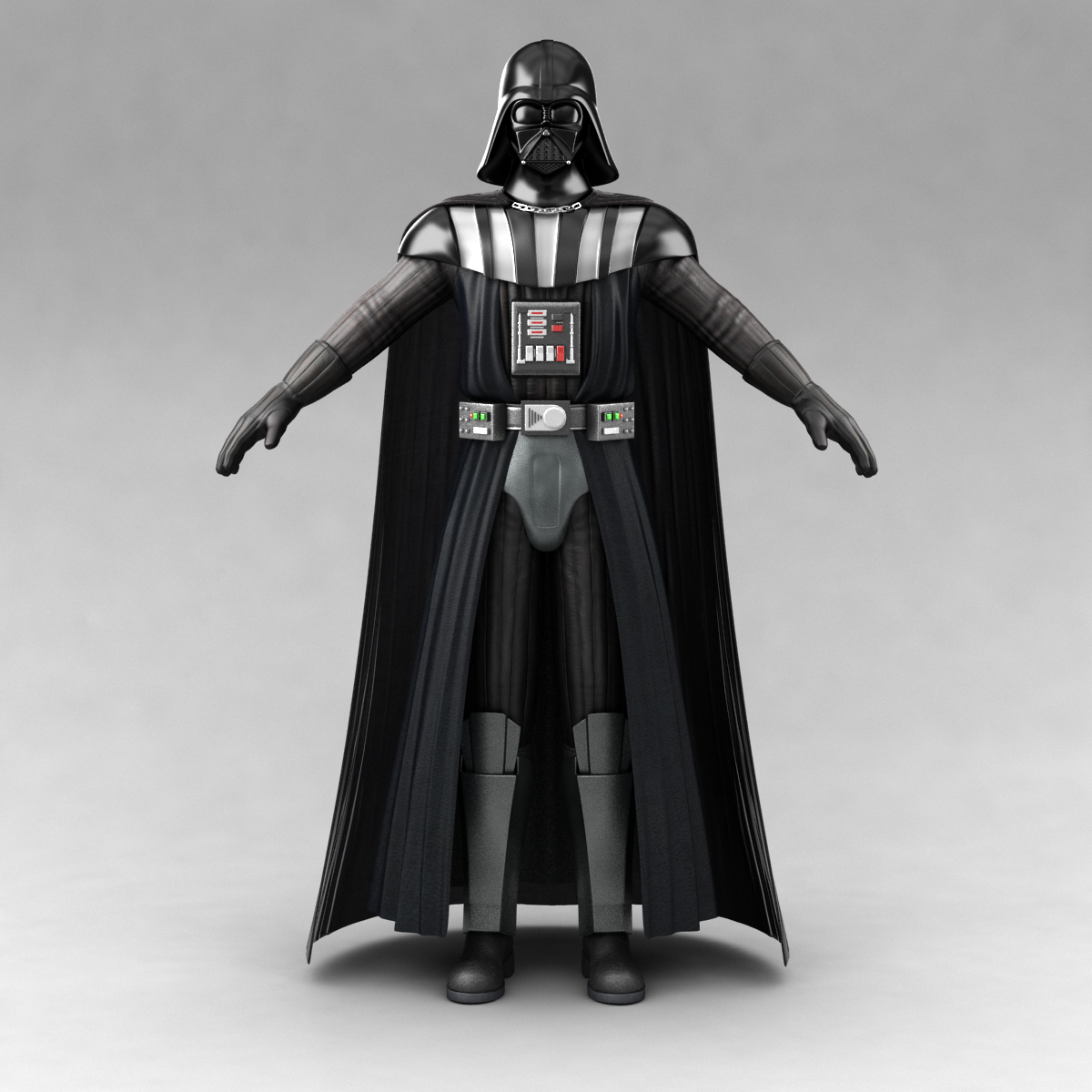 rigged darthvader 3d max