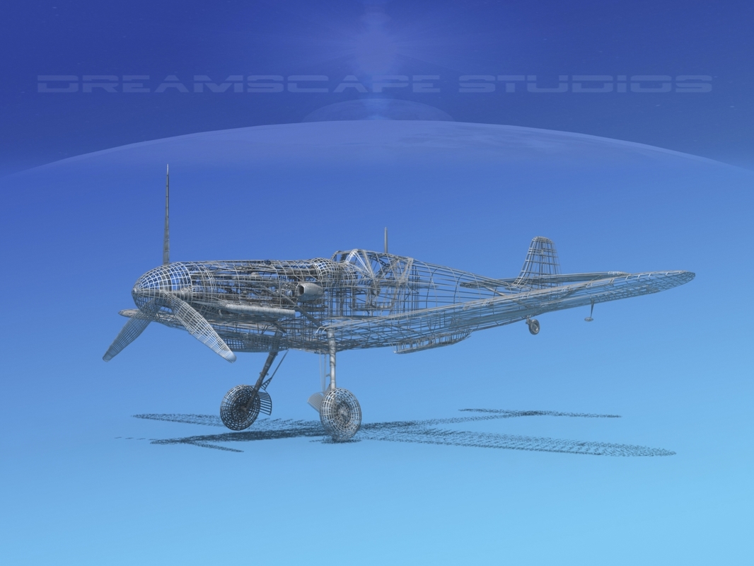 Messerschmitt Bf 109 Fighter 3d Dxf