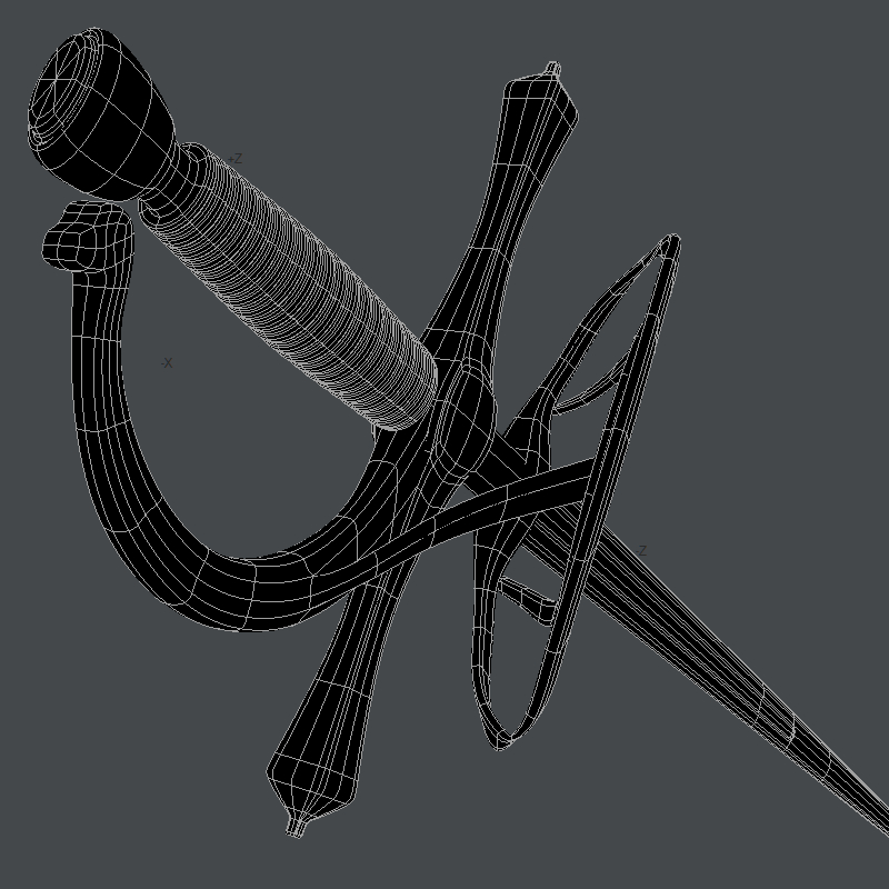 rapier sword 3d model