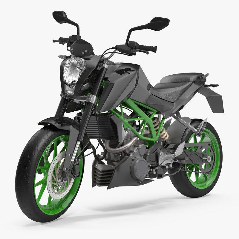 3d model generic sport motorcycle rigged