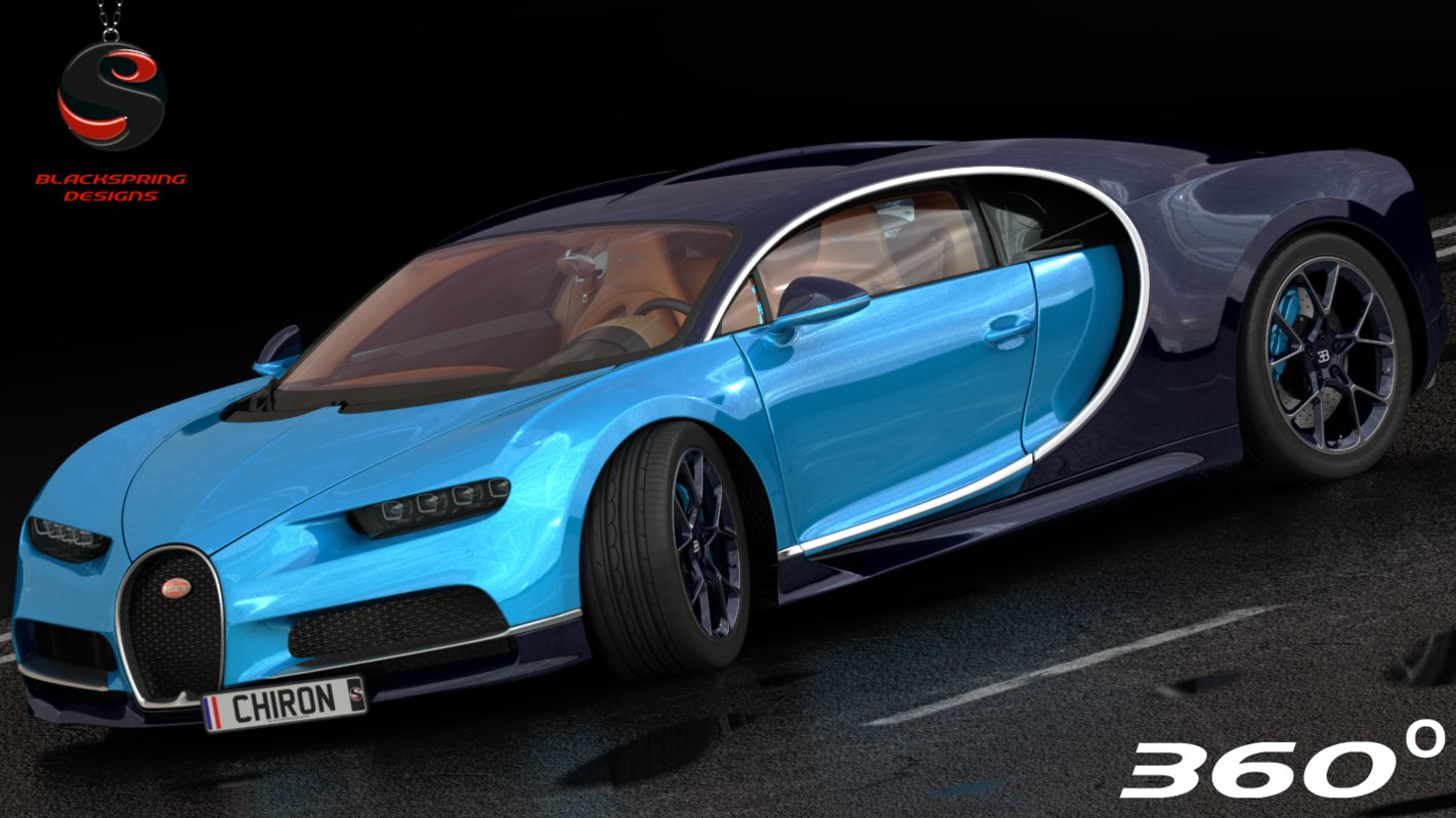 bugatti chiron 3d model