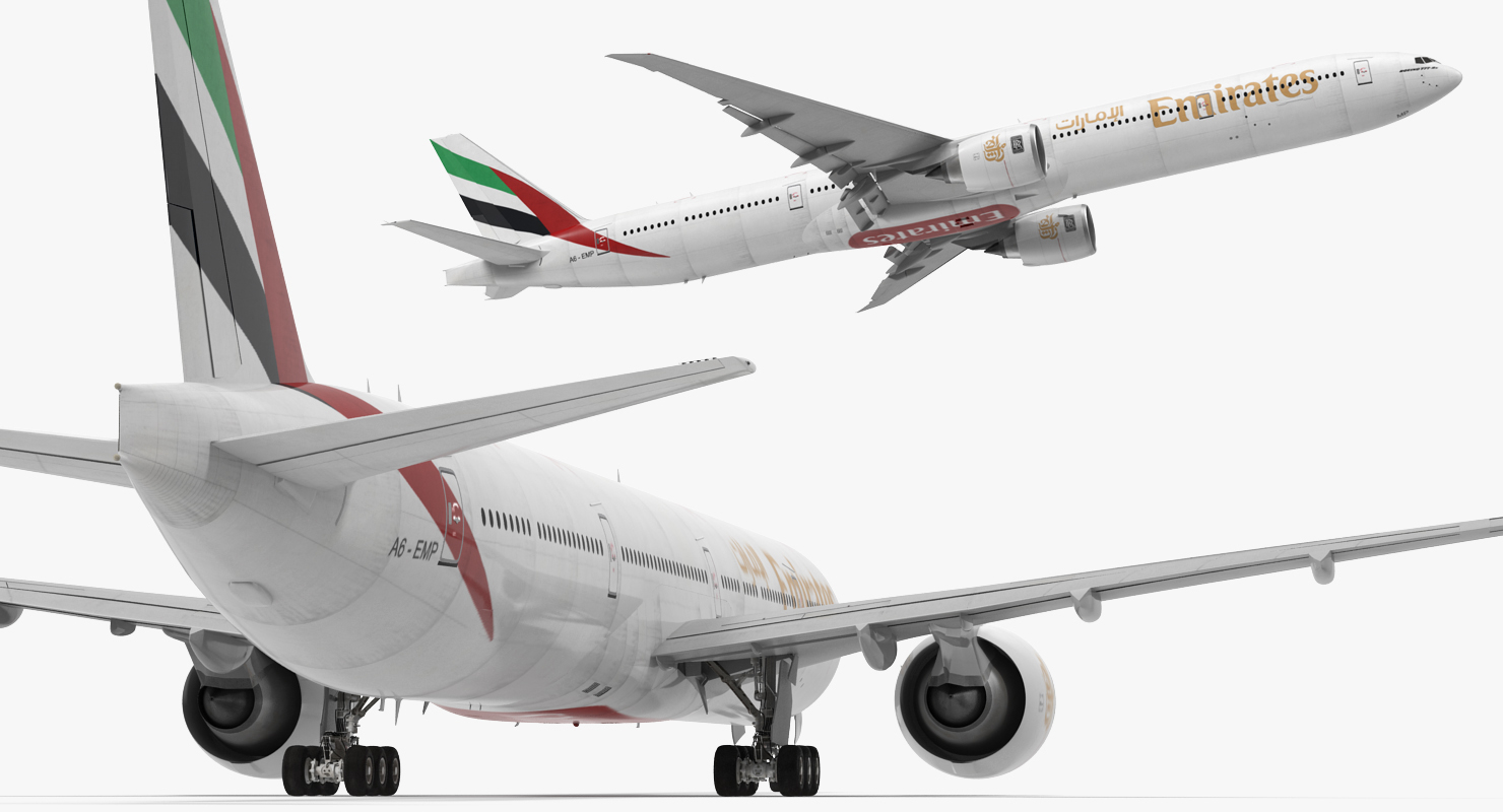 3d model boeing 777-9x emirates airlines