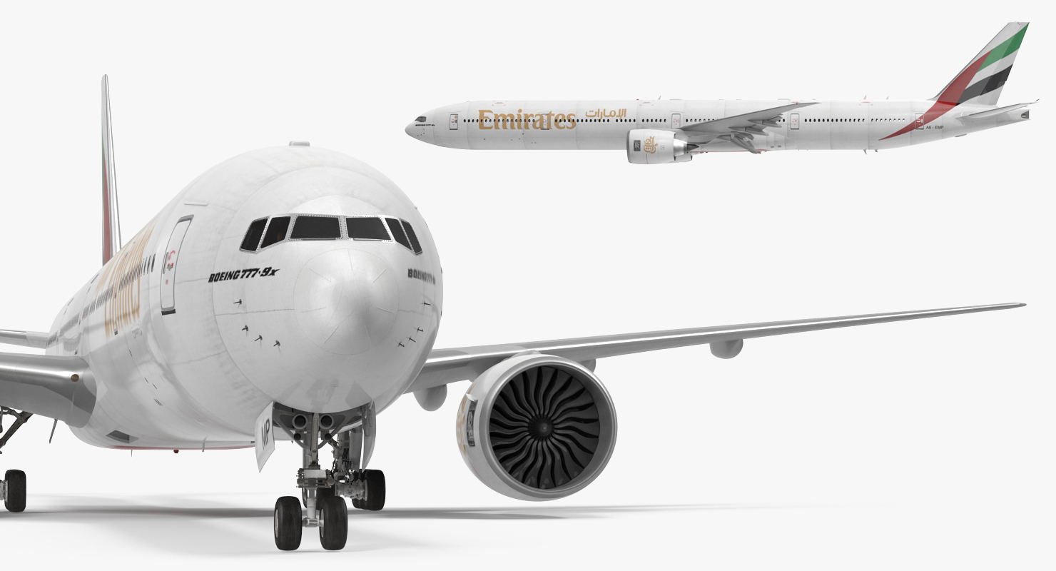 3d model boeing 777-9x emirates airlines
