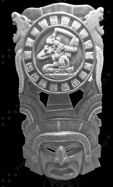 3d aztec mask model