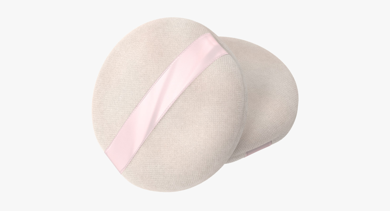 3d powder puff model