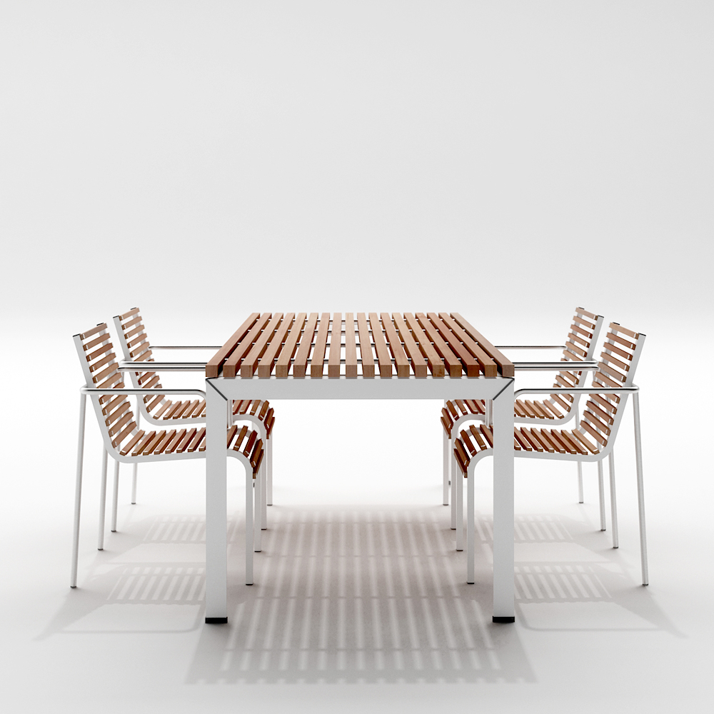 extremis extempore garden table 3d model