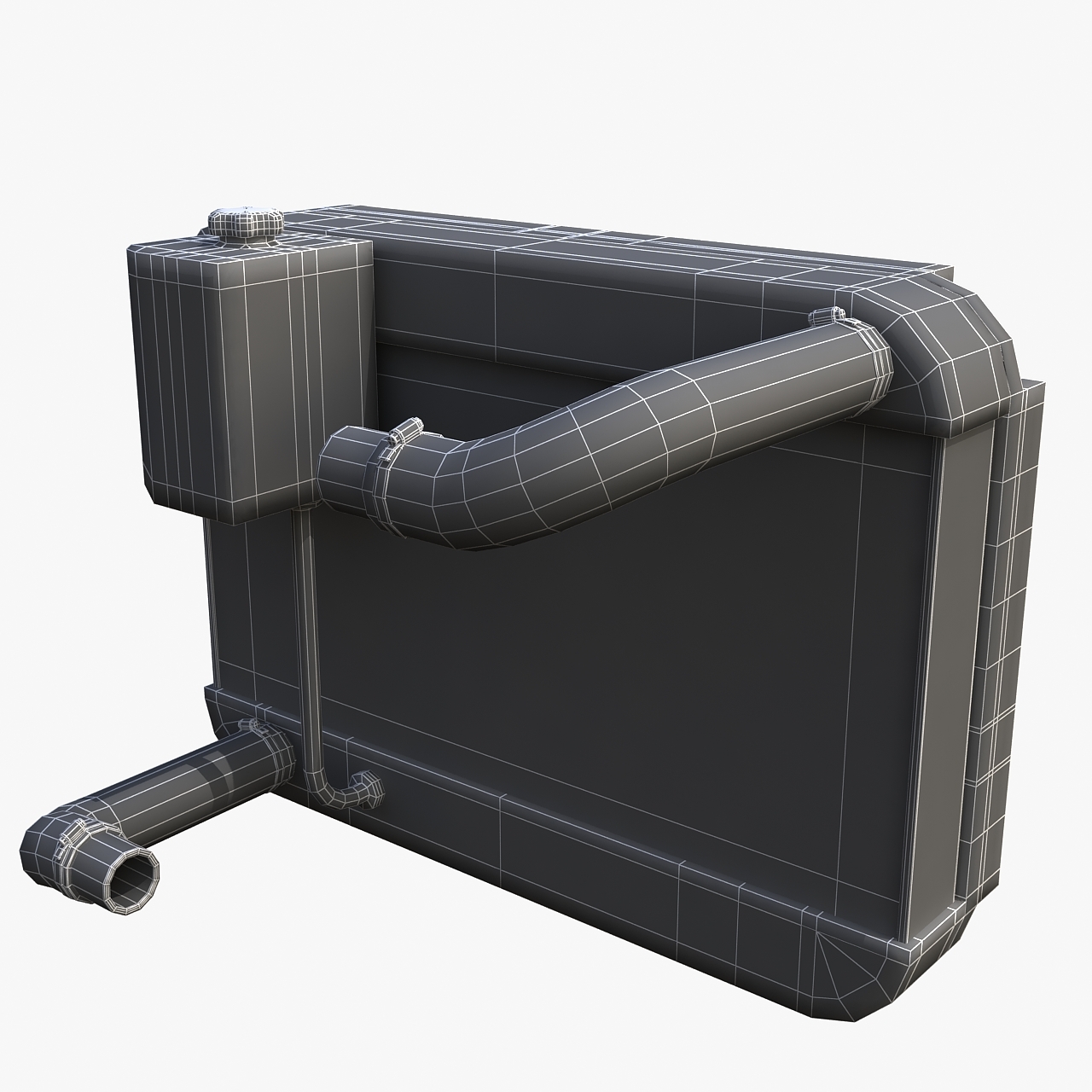 3d model car radiator