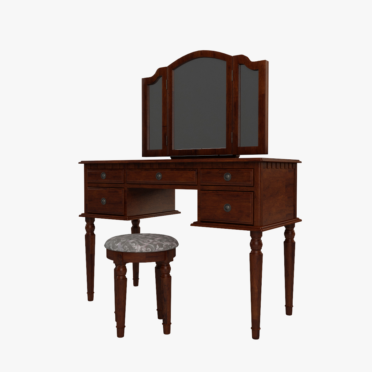 3d model of edgar vanity set