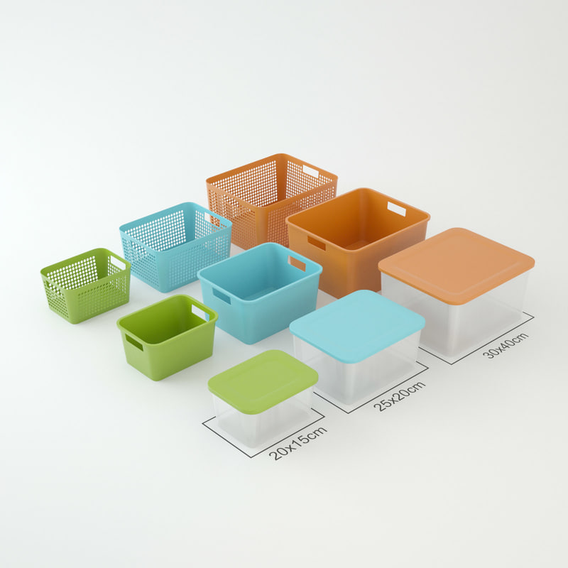 plastic boxes 3d model