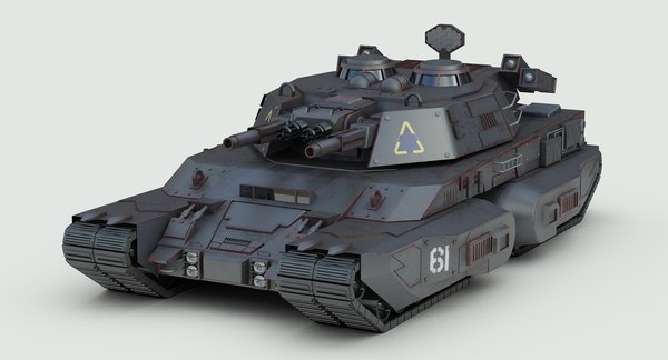 3d concept futuristic heavy tank