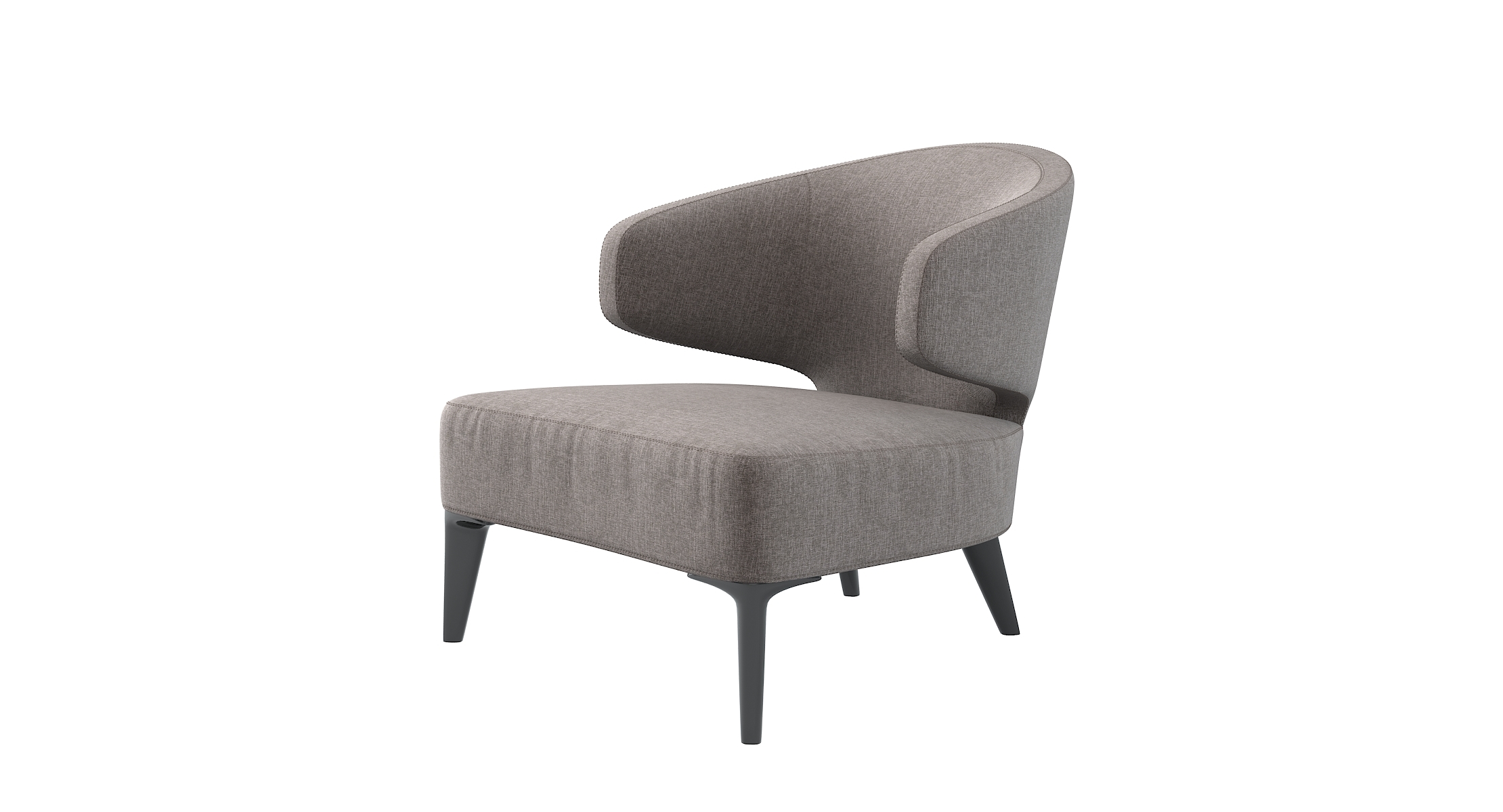 minotti aston armchair 3d model