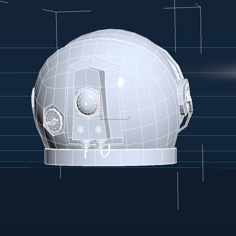 astronaut helmet 3d model