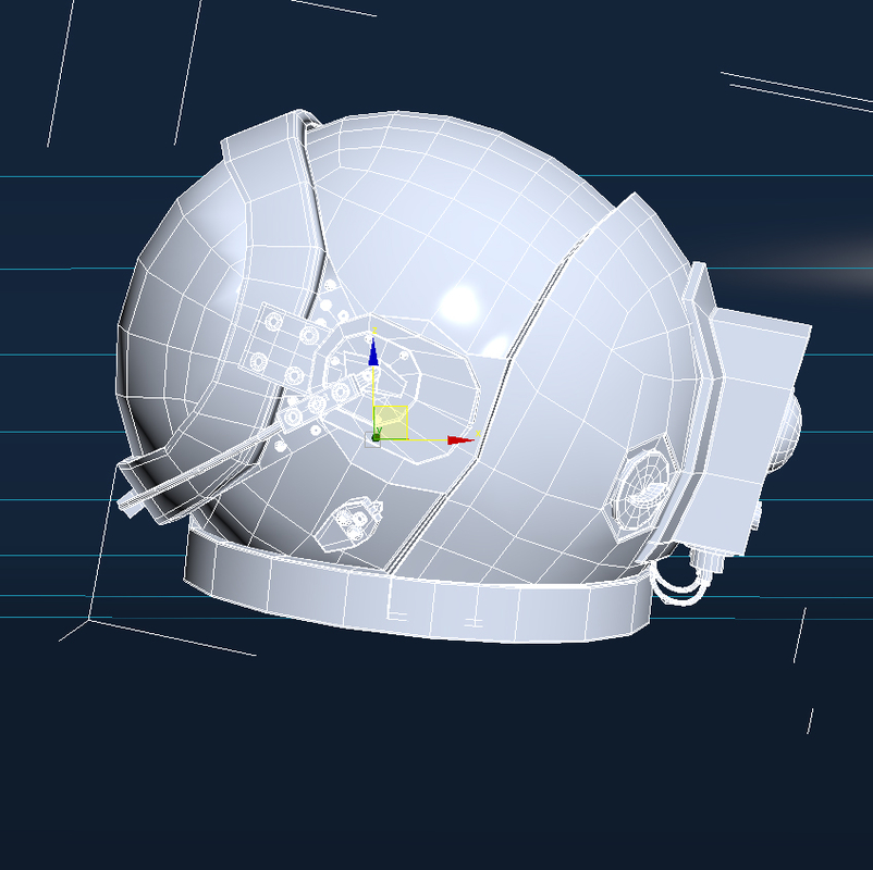 astronaut helmet 3d model
