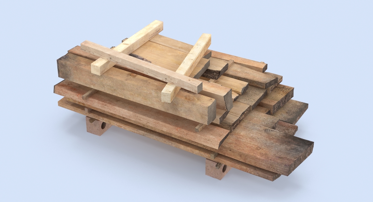 lumber 3d model