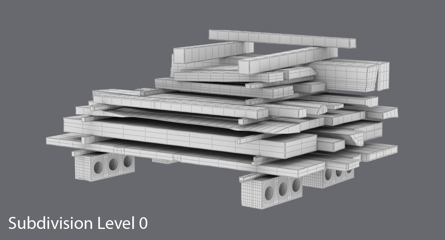 lumber 3d model