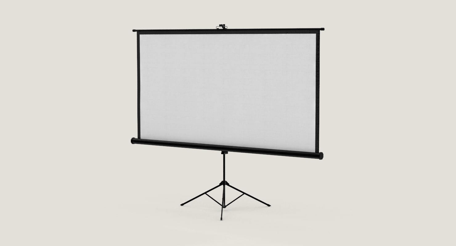 projector screen 3d model