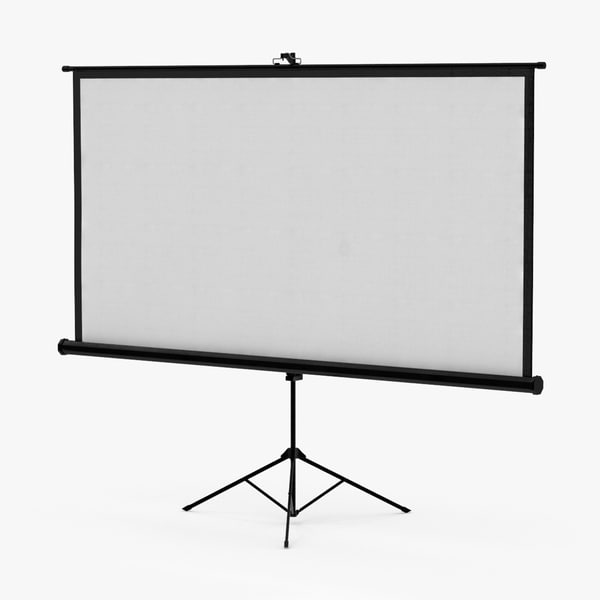 projector screen 3d model