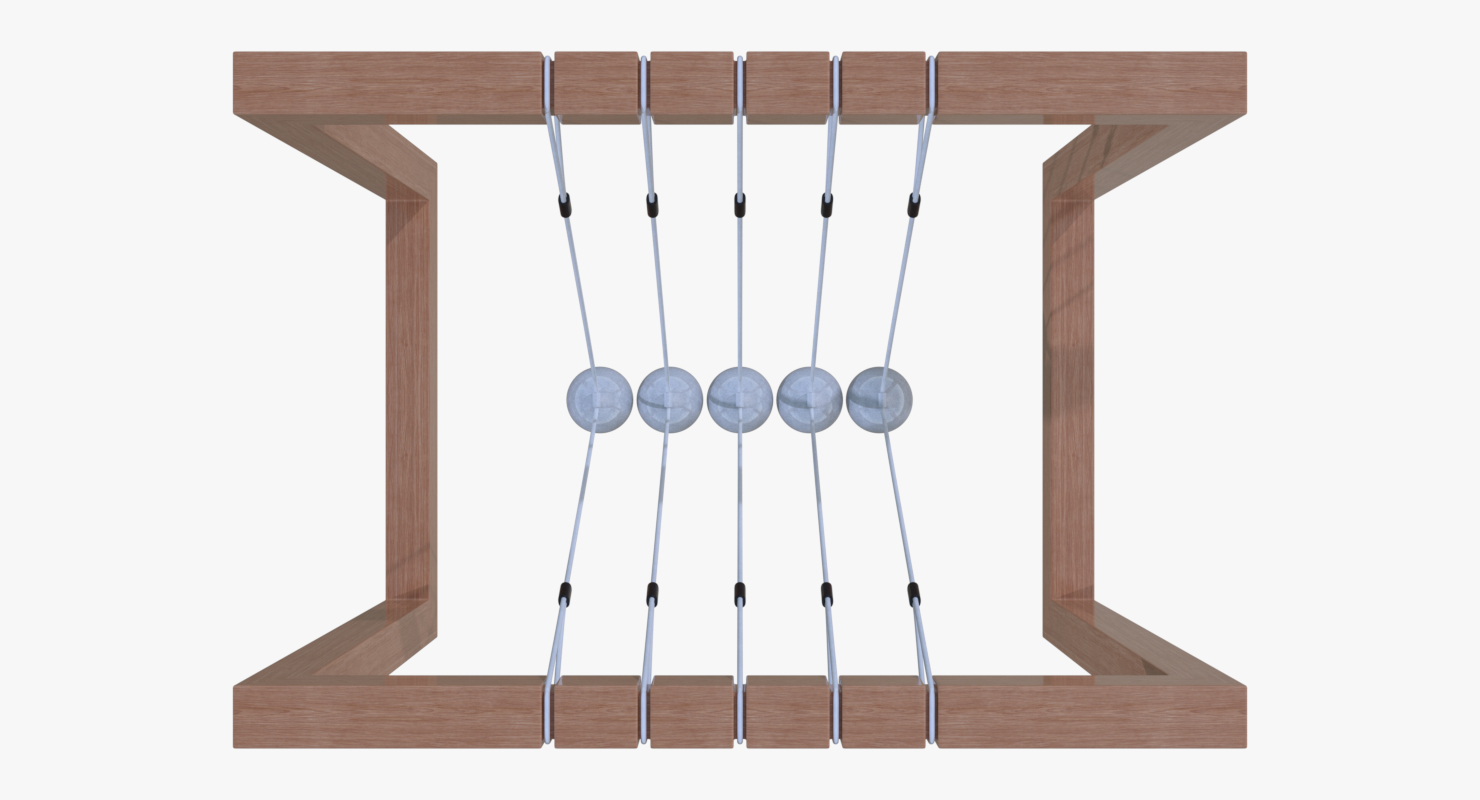 newtons cradle 3d model