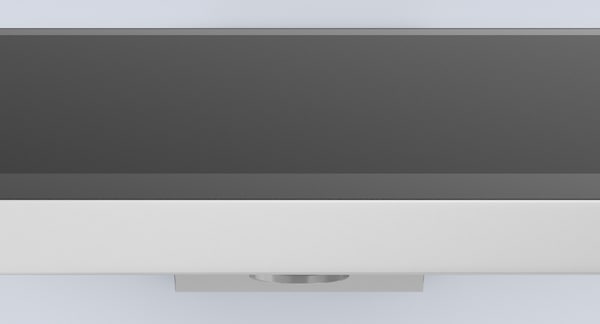 3d silver computer monitor model