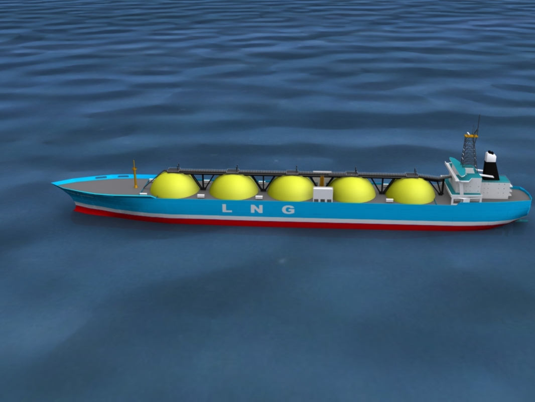 3d model lng carrier ship