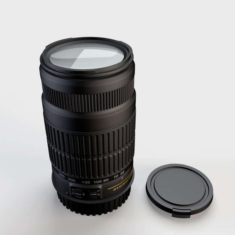 camera lens 3d model