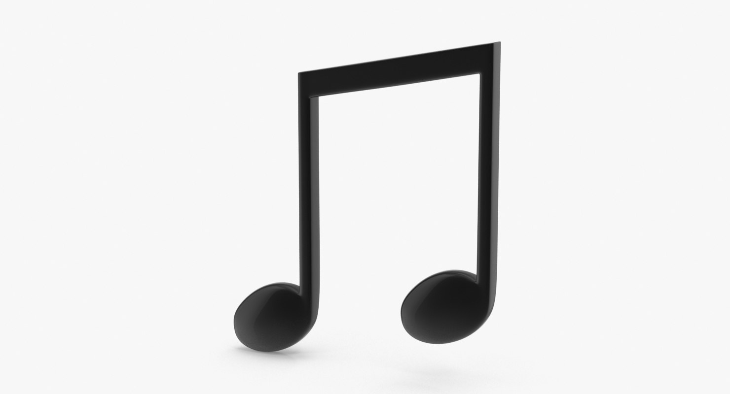 3d beamed note model