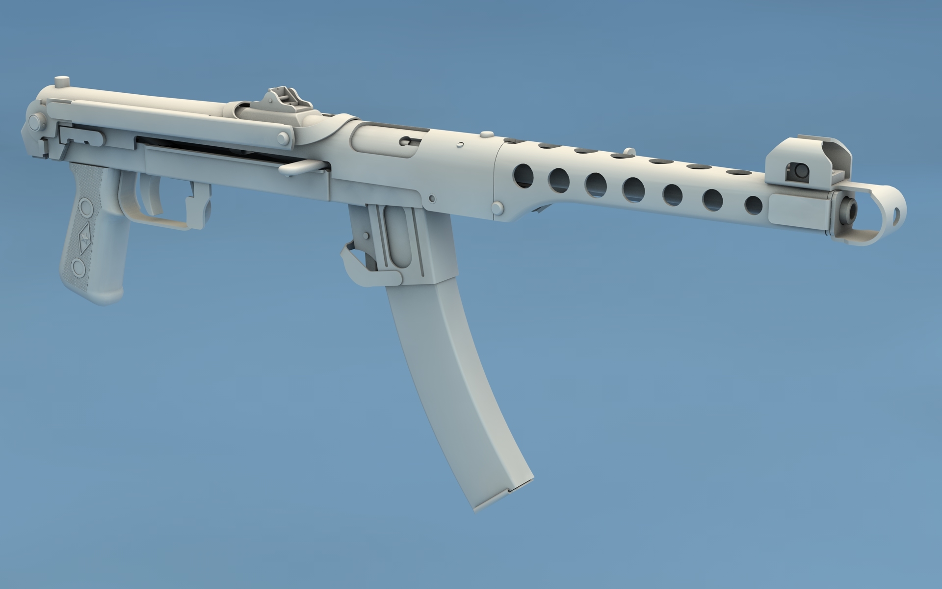 3d model pps-43 rifle