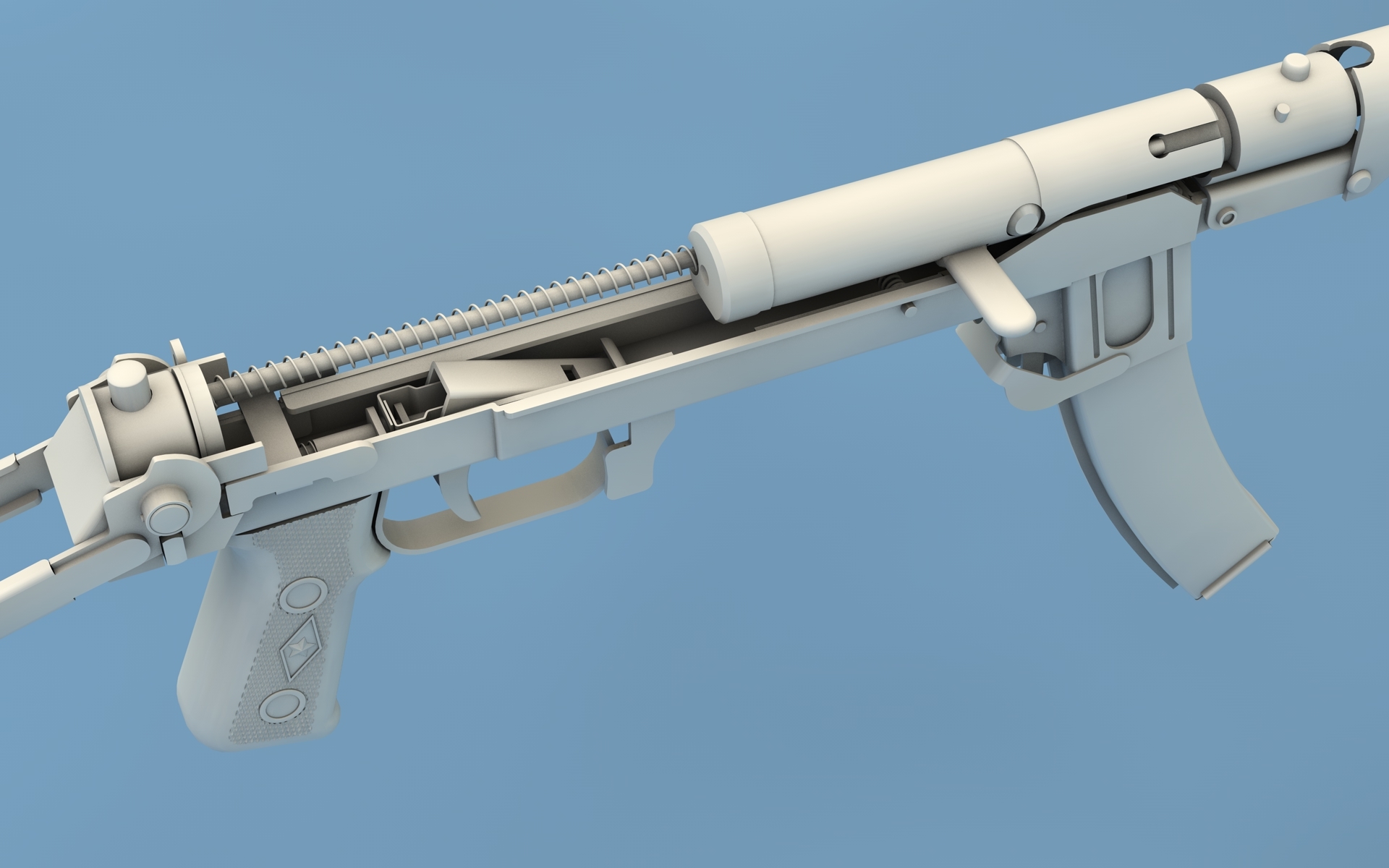 3d model pps-43 rifle