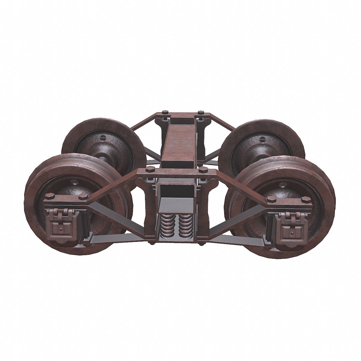 3d model of railway truck