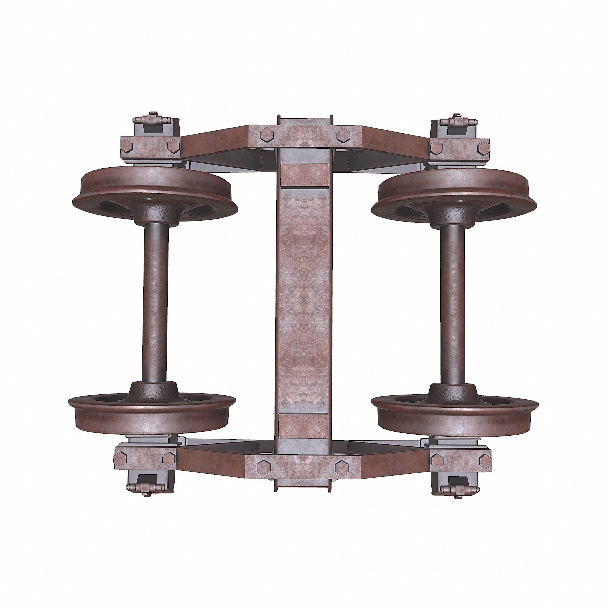 3d model of railway truck