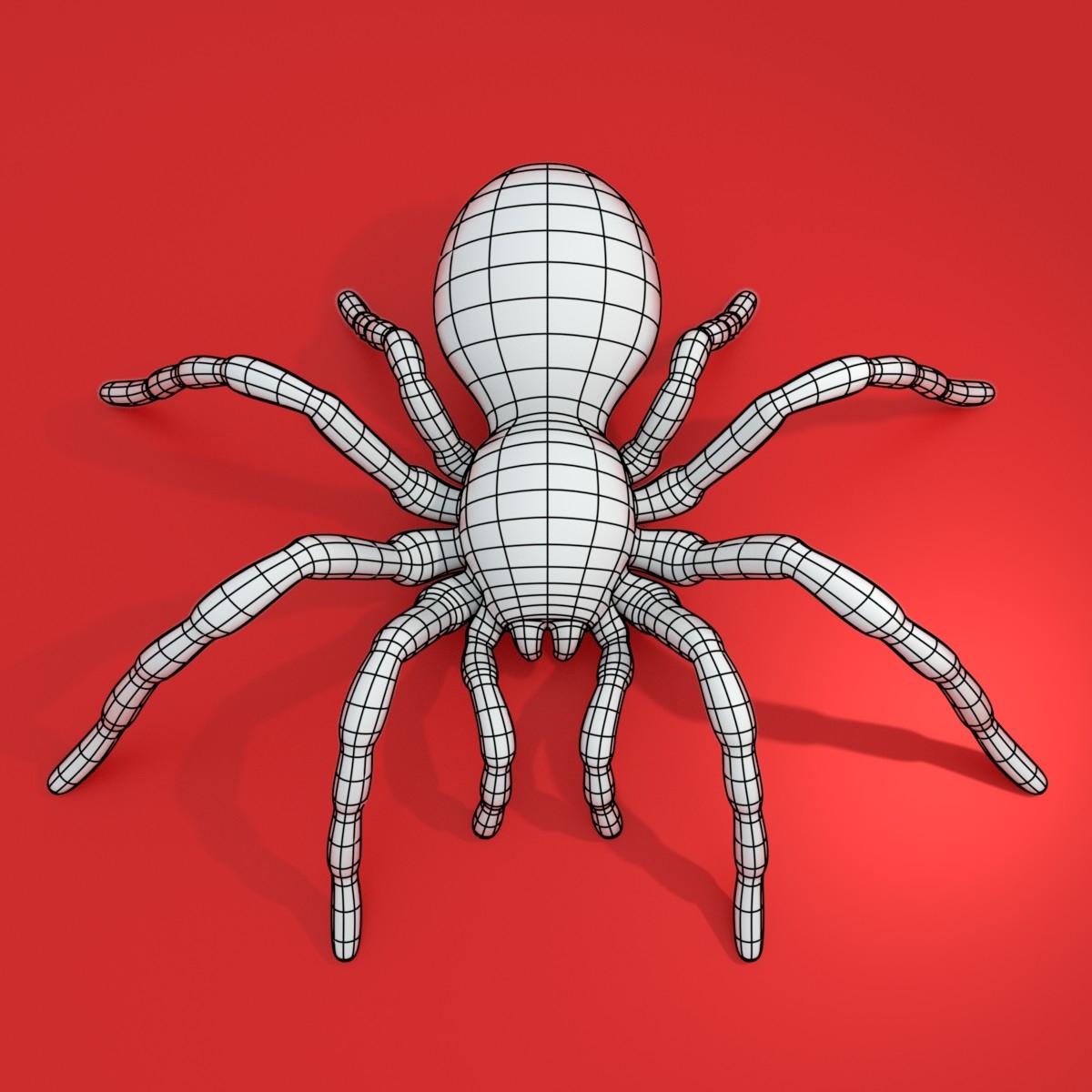 base mesh tarantula spider fbx