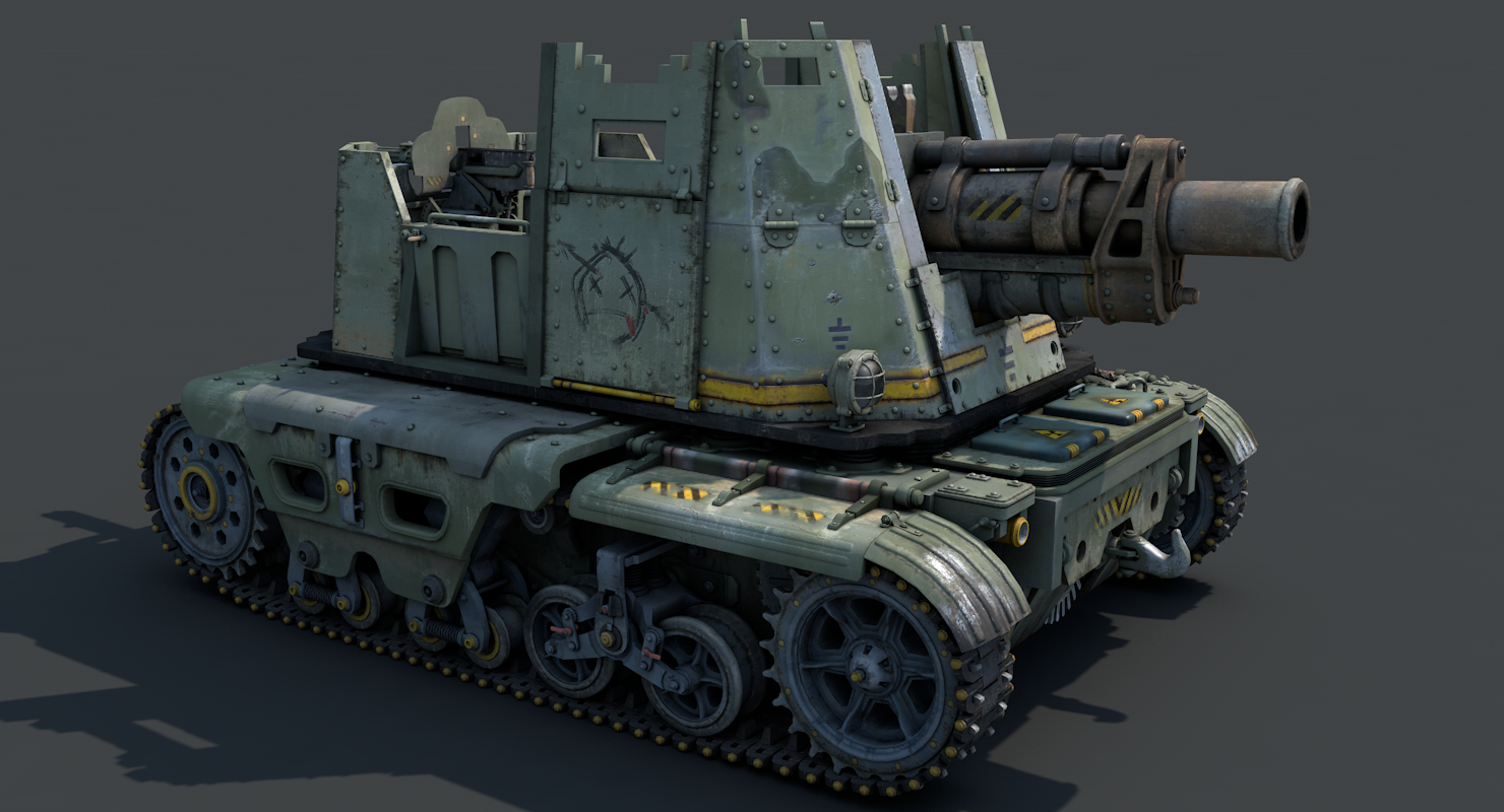tank post apocalyptic 3d model