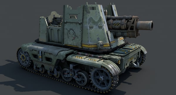 tank post apocalyptic 3d model